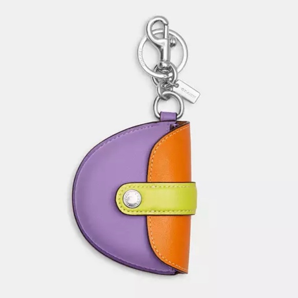 Coach | Accessories | Coach Mini Smooth Leather Saddle Bag Charm In ...